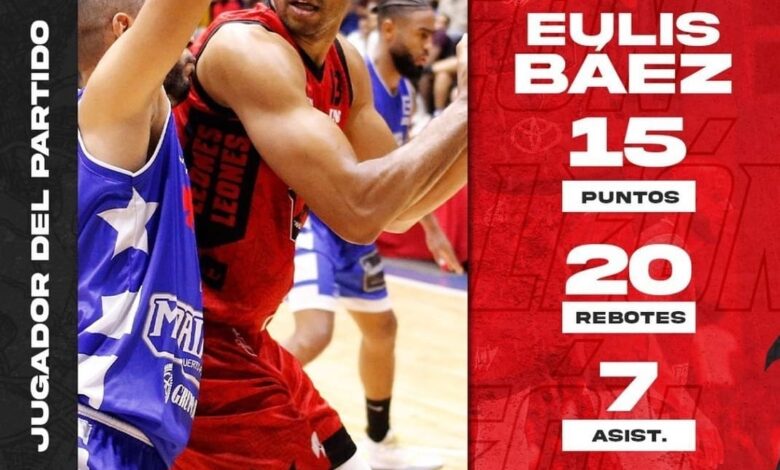 Eulis Báez: “Los jugadores que vinieron desde el banquillo nos dieron ...
